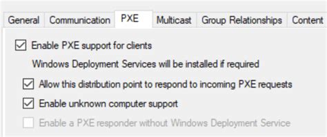Cannot Enable Pxe Responder Without Wds Option Greyed Out Rsccm