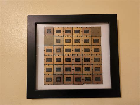 Made A Wall Hanging Out Of Old Processors Rmildlyinteresting