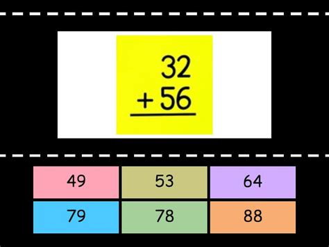 Session 1 Addition Quiz Find The Match