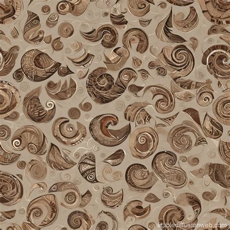 Biconic Shell With Brown Patterns Stable Diffusion Online