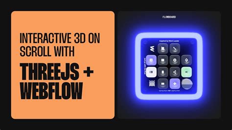 Interactive 3d In Webflow With React Three Fiber Codesandbox Youtube