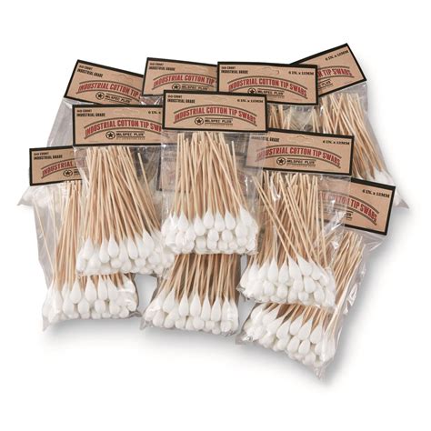 Mil Spec Plus 12mm Gun Cleaning Swabs 500 Pack Sportsmans Guide