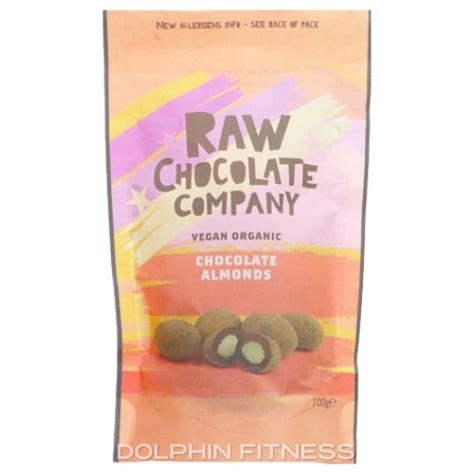 The Raw Chocolate Company Organic Chocolate Almonds 1 X 100g