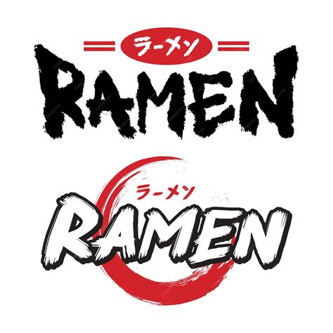 Premium Vector Vector Illustration Ramen Text Logo And Japanese