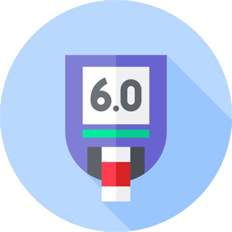 Glucose Meter Flat Circular Flat Icon