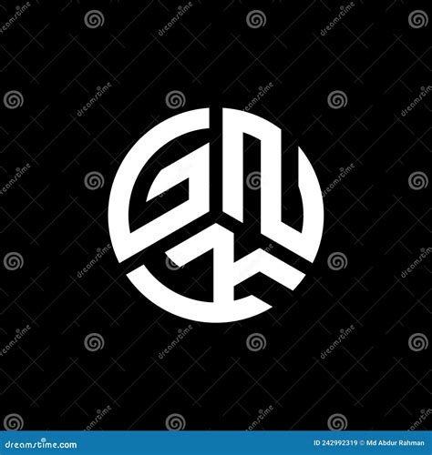 Gnk Letter Logo Design On White Background Gnk Creative Initials