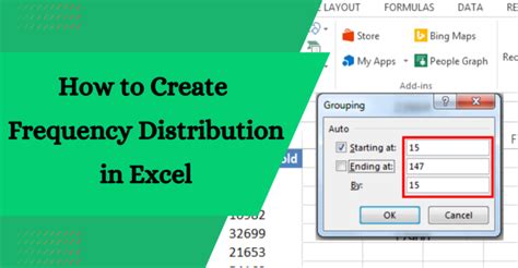 How To Create A Frequency Distribution In Excel Frequency Distribution Formula Earn And Excel