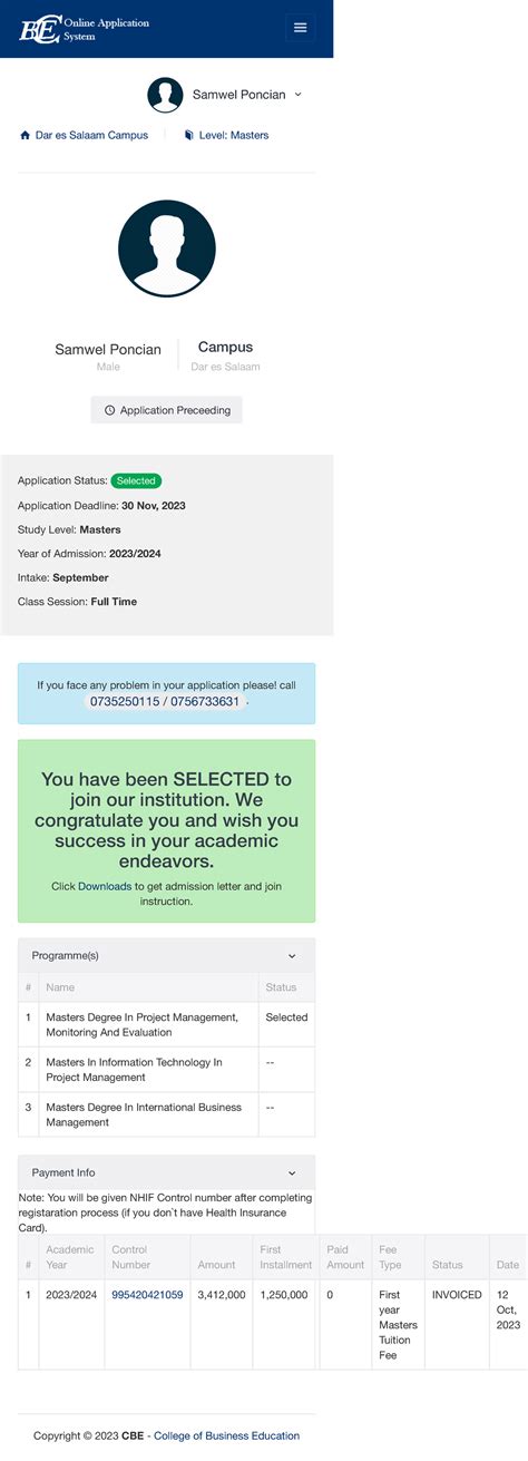 Cbe Online Application System Coas Copyright © 2023 Cbe College