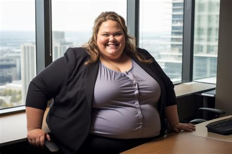 Premium Ai Image A Woman With A Big Belly Standing In Front Of A Window