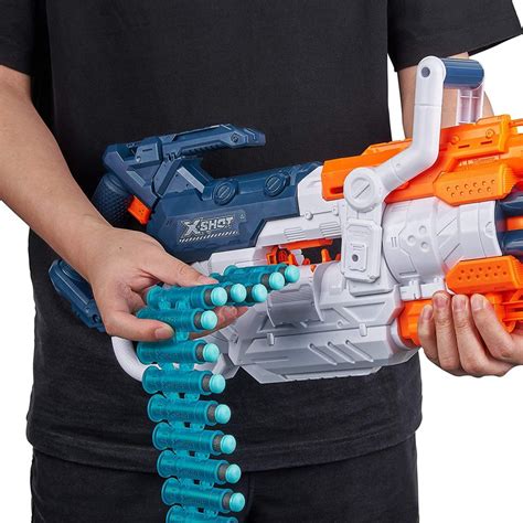X Shot Crusher 35 Dart Beltfed Blaster White Blaster Time