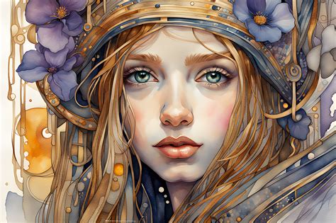 Download Ai Generated Girl Face Royalty Free Stock Illustration