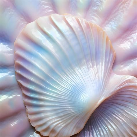 Premium Ai Image Opalescent Shell Texture