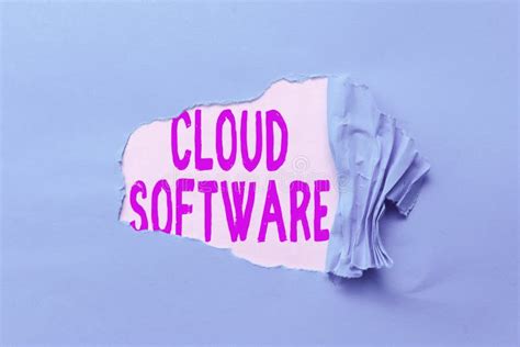 Text Showing Inspiration Cloud Software Business Concept Programs Used
