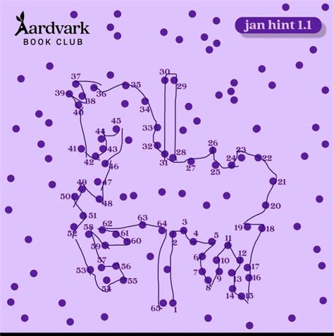 January Connect The Dot Hints Raardvarkbookclub