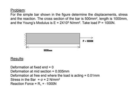 1 1 d bar element axial ppt