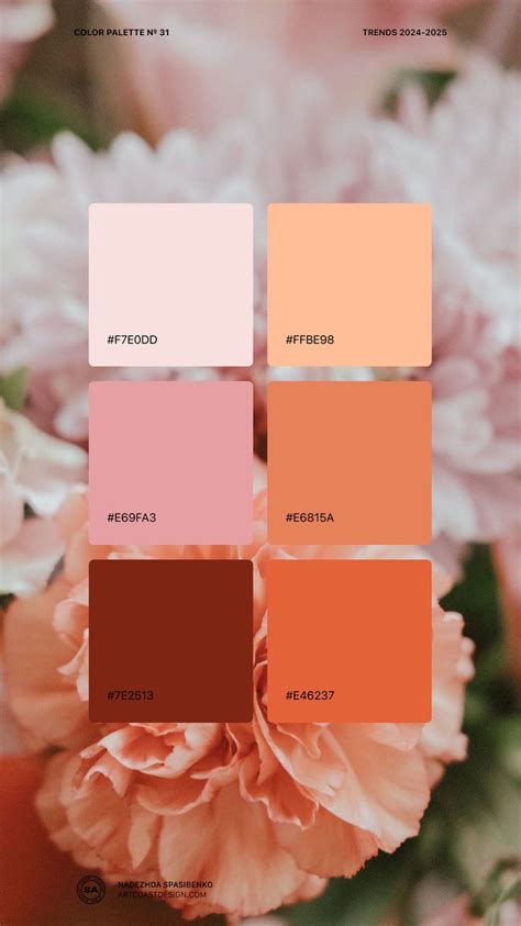 2024 Color Trends Peach Fuzz Palettes Love Yarn