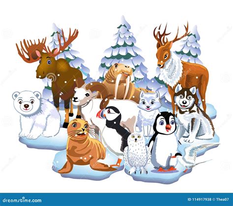 Arctic Moose In Snow