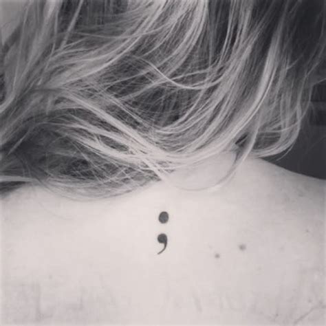 ¿sabes Qué Significa El Tatuaje Del Punto Y Coma