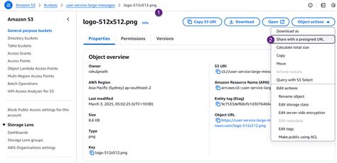 Amazon S3 Presigned Urls