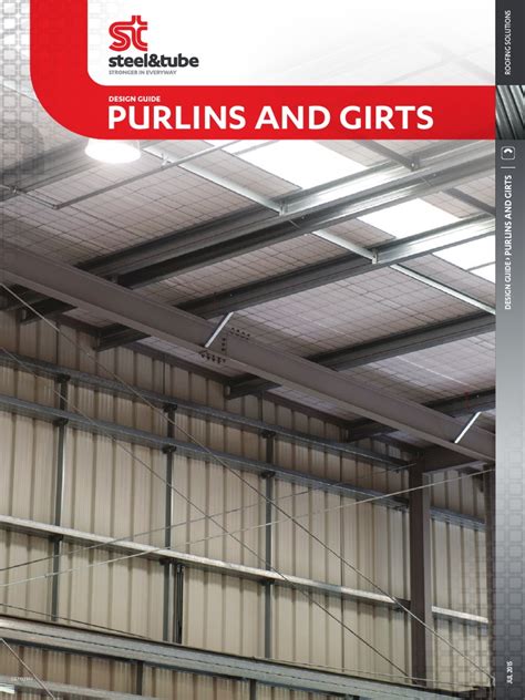 Purlins And Girts Design Guide Pdf Structural Load Bending