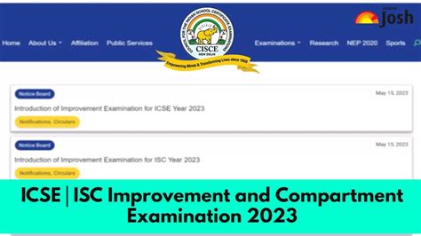 Icse And Isc Improvement Compartment Examination 2023 Check Last Date To Apply And Exam Schedule