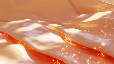 A Smooth Reflective Surface With Shimmering Highlights And Soft Waves Stock Illustration