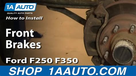 How To Replace Front Brakes 00 04 Ford F250 Super Duty Truck YouTube