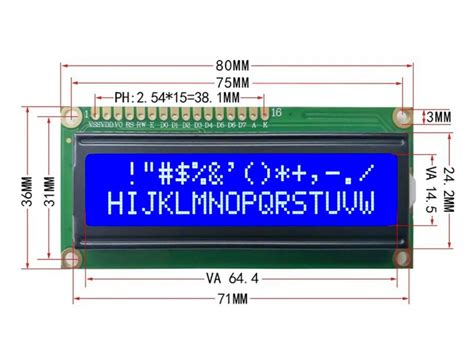 1602 16x2 Lcd Display Iici2ctwispi Sr Interface Arduino Raspberry P