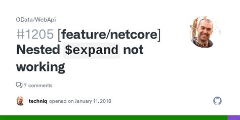 [feature netcore] nested ` expand` not working · issue 1205 · odata