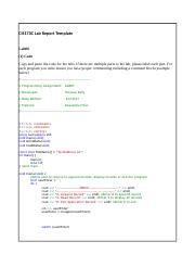 Lab Kelly T Docx Cis C Lab Report Template Lab Code Copy And