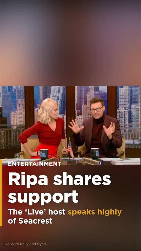 Kelly Ripa And Jimmy Kimmel Stand By Ryan Seacrest Amid Sexual