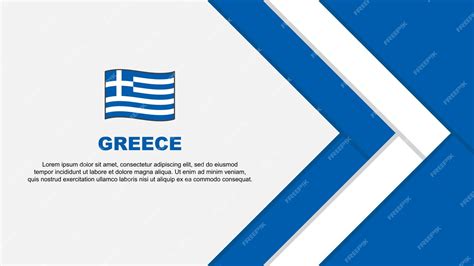 Plantilla De Diseño De Fondo Abstracto De Bandera De Grecia Bandera Del