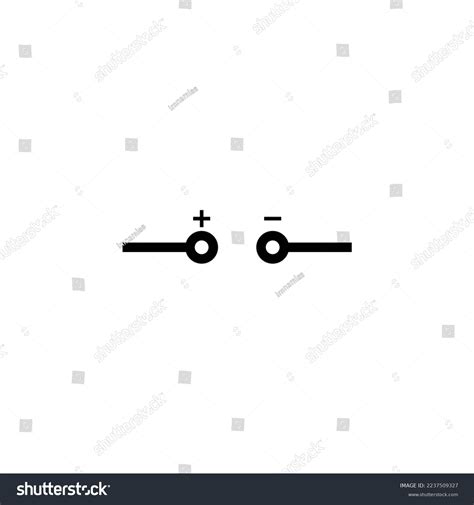 Direct Current Icon Vector Direct Current Stock Vector Royalty Free