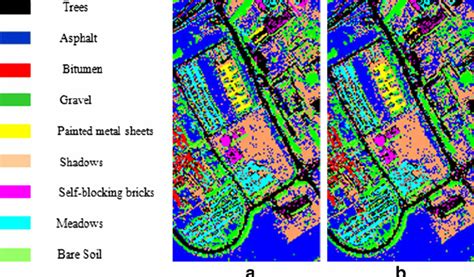 Comparison Between Classification Maps Of Rosis Data For A Standard