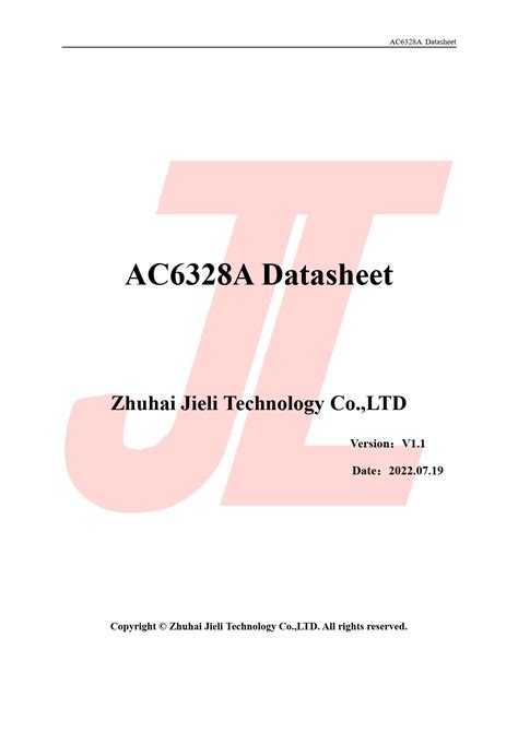 Zhuhai Jieli Technology Co Ltd Device Database