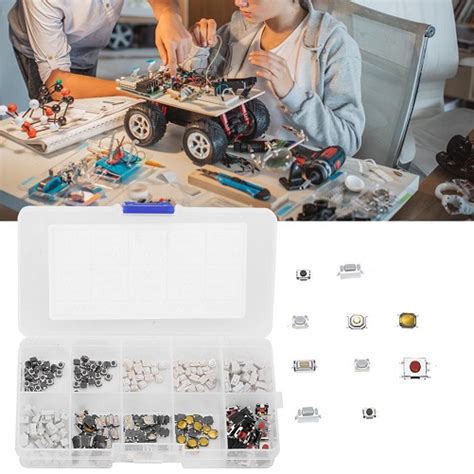 Jual 250 Pcs Saklar Tombol Tekan Micro Mini Tact Switch 10 Model 10 Tipe Touch Tactile SMD Push