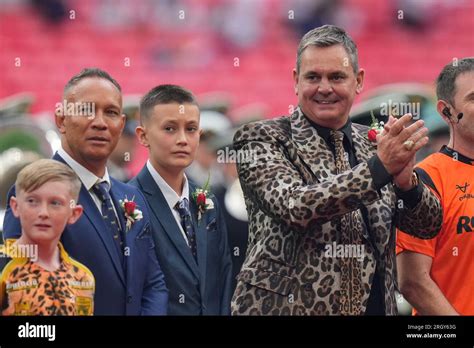 Derek Beaumont Owner Of Leigh Leopards Salutes The Fans Before The