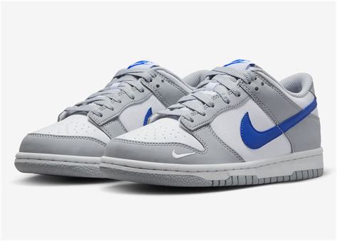 Nike Dunk Low Gs White Grey Blue Fn3878 001 Release Date Sbd