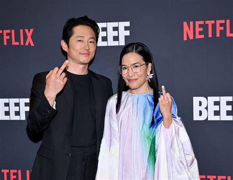 Dream Team Ali Wong And Steven Yeun Attend Premiere Of Their Funny