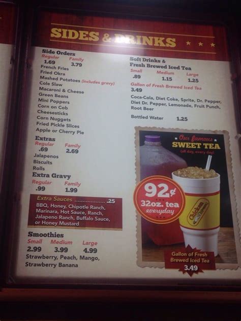 Menu At Chicken Express Restaurant Tulsa
