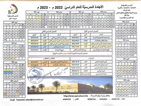 السياسة المالية للعام الدراسي 2022 2023 المدارس الفلسطينية