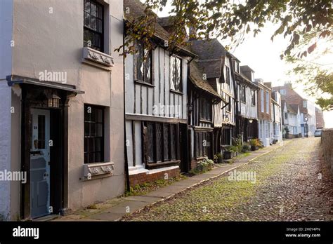 Exterior View Of House Home And Half Timbered Medieval Houses On