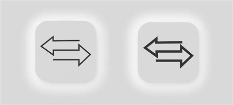 Premium Vector Transfer Arrow Icon Reverse Symbol Double Oposite