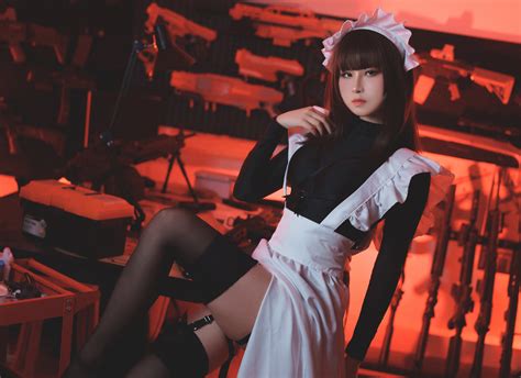 田璐璐女仆围裙34图 元气微密