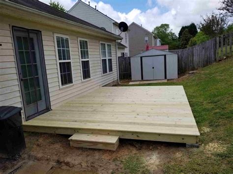 Your Guide To Building A Diy Ground Level Deck Diy Home Wizard