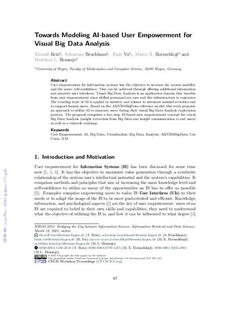 pdf towards modeling ai based user empowerment for visual big data analysis