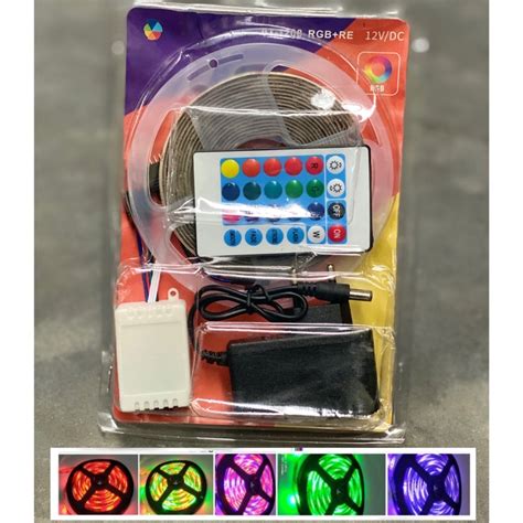Jual Led Strip Rgb Remot 5 Meter Ip44 Jel Shopee Indonesia