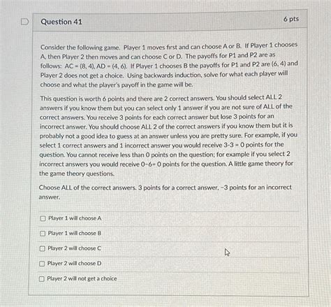 solved question 416 ﻿ptsconsider the following game player