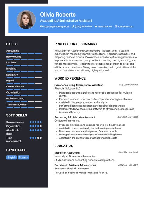 15 Accounting Administrative Assistant Resume Examples And Templates