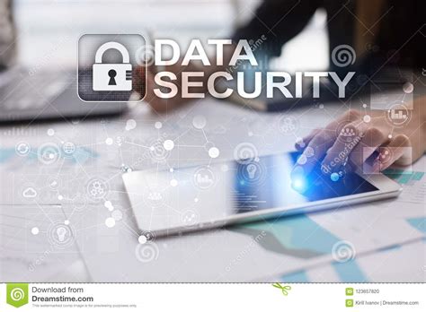 Cyber Security Data Protection Information Safety And Encryption Internet Technology And